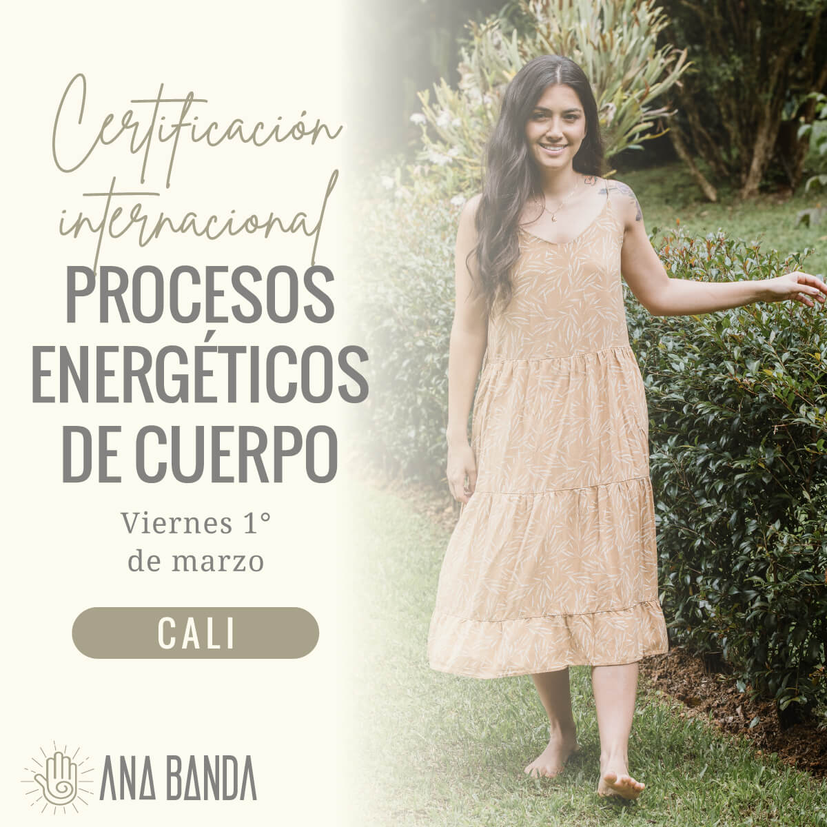Certificación Procesos energéticos de cuerpo Cali | Ana Banda
